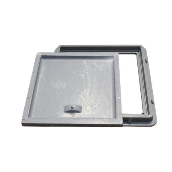 Quality En124 Resin Hinged SMC Manhole Covers Square Fiberglass Composite Man Hole Cover for sale