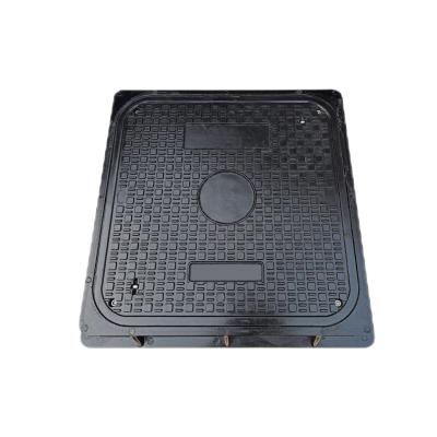 China Fire Resistance Plastic Manhole Covers Threaded Lock Type And With Bolted Lock Type for sale