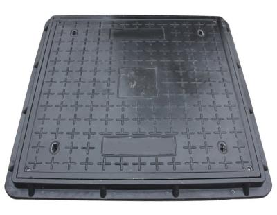 China Lockable with Key SMC Manhole Covers Black Corrosion Resistance Chemical and Rust Resistant for sale