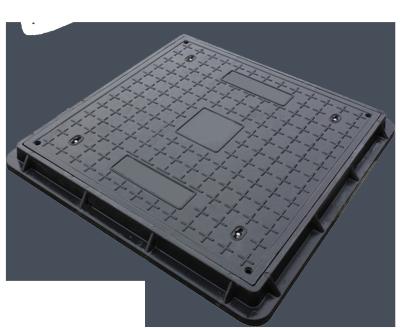 China Lockable with Key SMC Manhole Covers Black Corrosion Resistance Chemical and Rust Resistant for sale