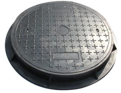 China Round SMC Manhole Covers With Lockable Mechanism Load Capacity Up To 40 Tons for sale