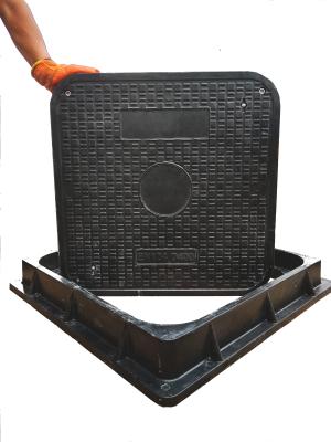 China Noise Free SMC Manhole Cover for Hospitals Schools and Public Facilities for sale