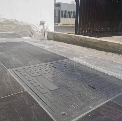 China FRP BMC SMC GRP Composite Resin Fiberglass Manhole Cover Square For Garden Road for sale
