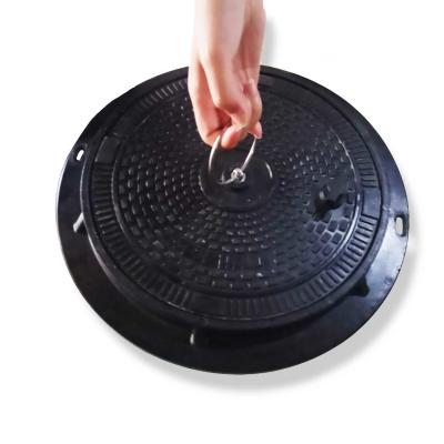 China High Strength Load Bearing SMC Manhole Cover Anti Slip Lightweight Composite Solution 300mm A15 for sale
