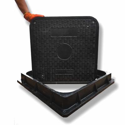 China Tamper Proof And Odor Sealed SMC Sewer Access Cover 500mm With Advanced Locking Design And Stability for sale