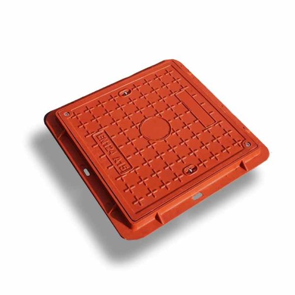 Quality IS0 En124 Sqaure Round Manhole Cover Heavy Duty SMC Composite Ductile Lron for sale