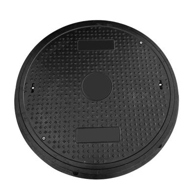 China Infrastructure And Utilities Composite Manhole Cover Black Anti Slip for sale