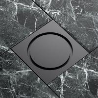 China Home Brass chrome floor drain OEM/ODM Embedded Square Shape for sale