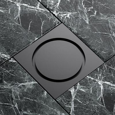 China Home Brass chrome floor drain OEM/ODM Embedded Square Shape for sale