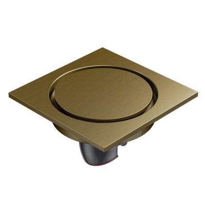 China Home Brass chrome floor drain OEM/ODM Embedded Square Shape for sale