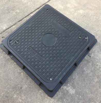 China EN124 Standard Round Composite Manhole Cover / Smc Manhole Cover for sale