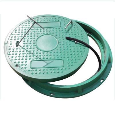 China Eenvoudige installatie Composite Manhole Cover Hoog laadvermogen tot 40 ton Diameter 600 mm Te koop