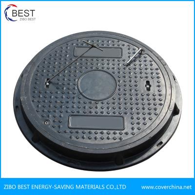 China Eenvoudige installatie Composite Manhole Cover Hoog laadvermogen tot 40 ton Diameter 600 mm Te koop