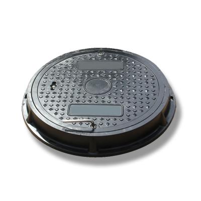 China Round SMC Manhole Cover with Anti-slip Surface, Chemical Resistant and 40 Tons Load Capacity for Urban Use for sale