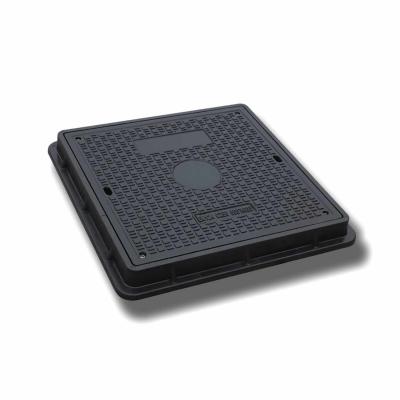 China EN124 Standard Lightweight Customizable FRP Composite Manhole Cover for Utility Access for sale