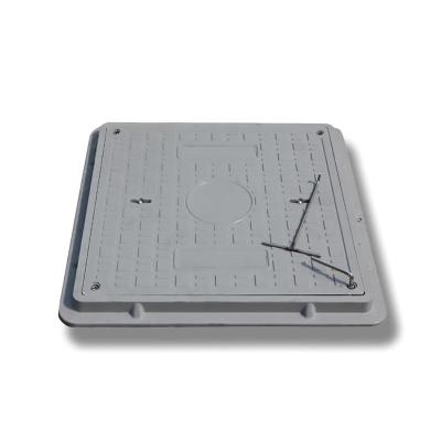 China Premium EN124 Standard FRP Composite Manhole Cover with Corrosion Resistance and Customizable Design for Sewer Access for sale