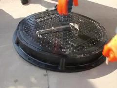 Molded SMC Composite Manhole Cover With Fiberglass Reinforcement For Roads Sidewalks And Green Areas