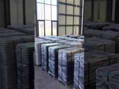 The production of the composite manhole cover has been completed and is now packed for shipment.