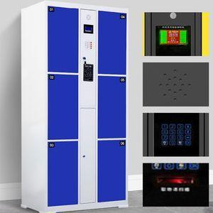 China Multi-Functional Smart Lockers: RFID, Fingerprint, Facial Recognition & Barcode Unlocking Options Smart Cabinet for sale