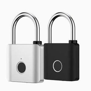 China Fingerprint Padlock Home Warehouse Patio Gate Padlock for sale