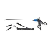 China Bipolar Dissecting Forceps 5mm x 330mm Reusable Laparoscopic Instrument Curved Straight for sale