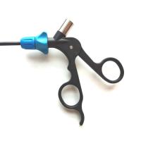 China Bipolar Dissecting Forceps 5mm x 330mm Reusable Laparoscopic Instrument Curved Straight for sale