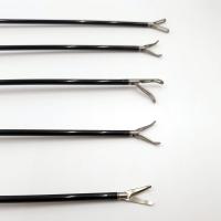 China Reusable Bipolar Laparoscopic Instrument 5x330mm Elbowless LAP Forceps OEM Custom Logo for sale