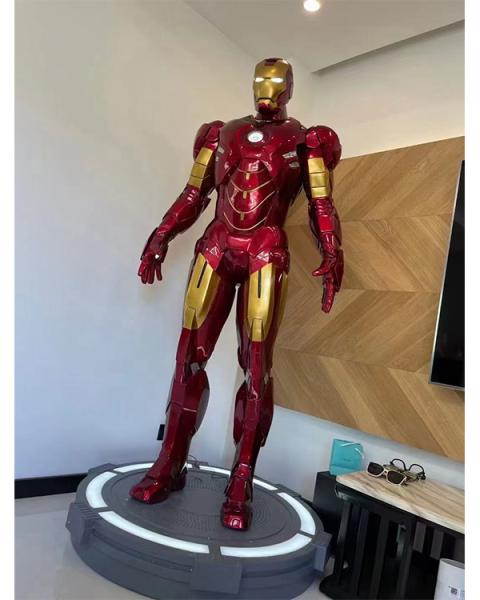 Quality Customized Size Iron Man MK47 1 to 1 Statue Marvel Figure Resin Fiberglass Sculpture for sale