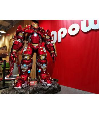 China Folk Art Style Customized Life Size MK44 Iron Man Movie Action Figure Sculpture for sale