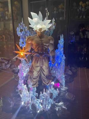 China Hot Sell Big Size 55cm Dragons Ball Ultra Instinct Goku Anime Figure Collection Goku Resin Statue for sale