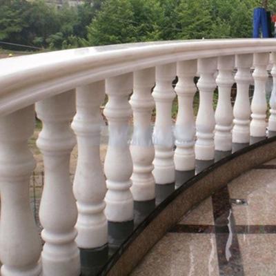 China Hand Carved Natural Stone Handrails and Balustrades Post Pillars in Customized Color for sale