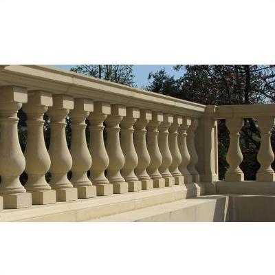 China Hand Carved Natural Stone Handrails and Balustrades Post Pillars in Customized Color for sale
