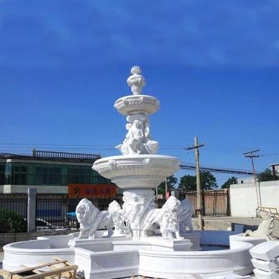 China Large Hand Carved Granite Pineapple Stone Water Fountain for Customized Garden Design for sale
