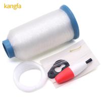 China Polyester 0.12mm Elasticated Fish Thread for Sewing Fishing Net Pattern Dyed Colorful for sale