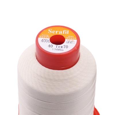 Cina Tex135 Serafil filo di cucitura in poliestere ideale per la chiusura di sacchetti di cucitura in tela durevoli in vendita