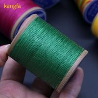 China Polyester 0.8mm Flat Wax Thread for Hand Sewing Leather DIY Small Roll Manual Thread for sale