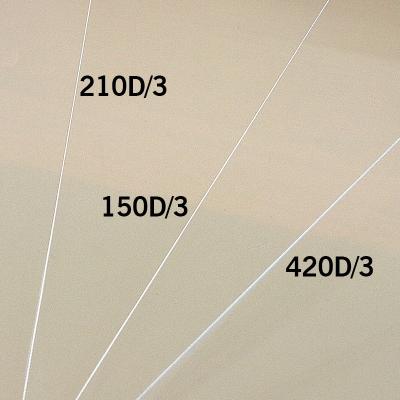 Cina TEX135 Filato di nylon per resistenza e ridotto restringimento Filato di cucitura bianco grezzo 420D/3 TKT20 in vendita