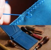 China Polyester/Waxed Material 0.8mm 50m Flat Waxed Sewing Thread for Leather Stitching for sale