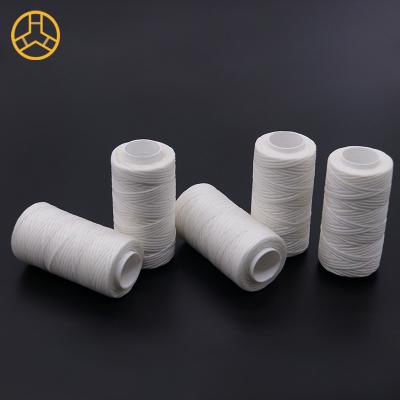 中国 100% ポリエステル フラット ワックス 糸 カンファ 防水 0.8mm 1mm ポリエステル レザー 50m 販売のため