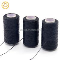 China 100% Polyester Flat Waxed Thread for Kangfa Waterproof 0.8mm 1mm Polyester Leather 50m for sale