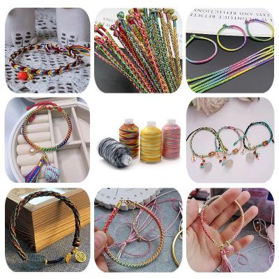 Cina 15PLY 250g 40 colori filato a trecce poliestere per la decorazione dell'artigianato in vendita