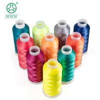 China 4000 Yard 120D/2 Filament Dyed Polyester Thread for Embroidery Machine Pattern Dyed for sale