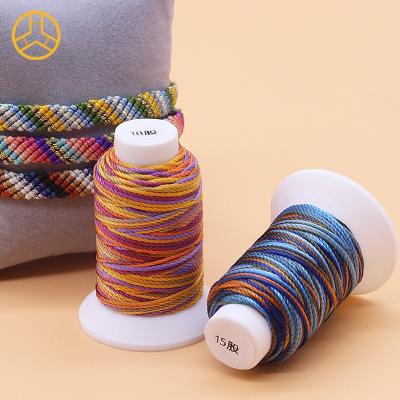 Cina 12g 18PLY 40 colori Fornitura 100% poliestere filiera da cucire multicolore Poliestere treccia in vendita