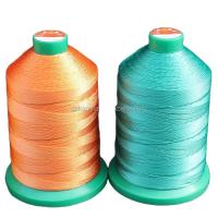 China UV Proof 16oz Bonded Sewing Thread High Tenacity Polyester Thread Cone Material Plastic for sale