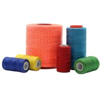 China 250D/16 Flat Waxed Thread for Leather Sewing Polyester Wax Bonded Braided Thread for sale