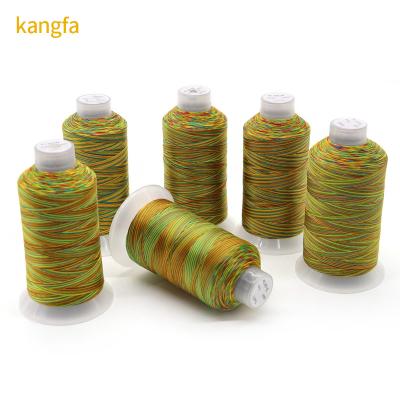 Cina T70 Filtro multicolore ad alta tenacità filo arcobaleno filo di cucitura 210D in vendita