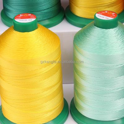 Китай Высокая прочность на растяжение 100% TEX270 840D/3 400g Полиэстерная швейная нить для кожи прочной продается