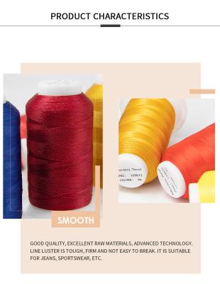 Cina 720 colori/colore misto/colore puro 120d/2 filo della macchina di ricamo per cuciture incrociate in vendita