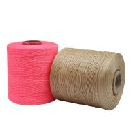 China Polyester Wax Bonded Braided Thread for Leather Sewing Thread 250D/16 Flat Waxed Threads for sale