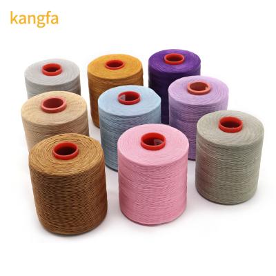 Cina Kangfa Poly Flat Waxed Thread 0,8 mm 1 mm Diversi colori per accessori in pelle in vendita